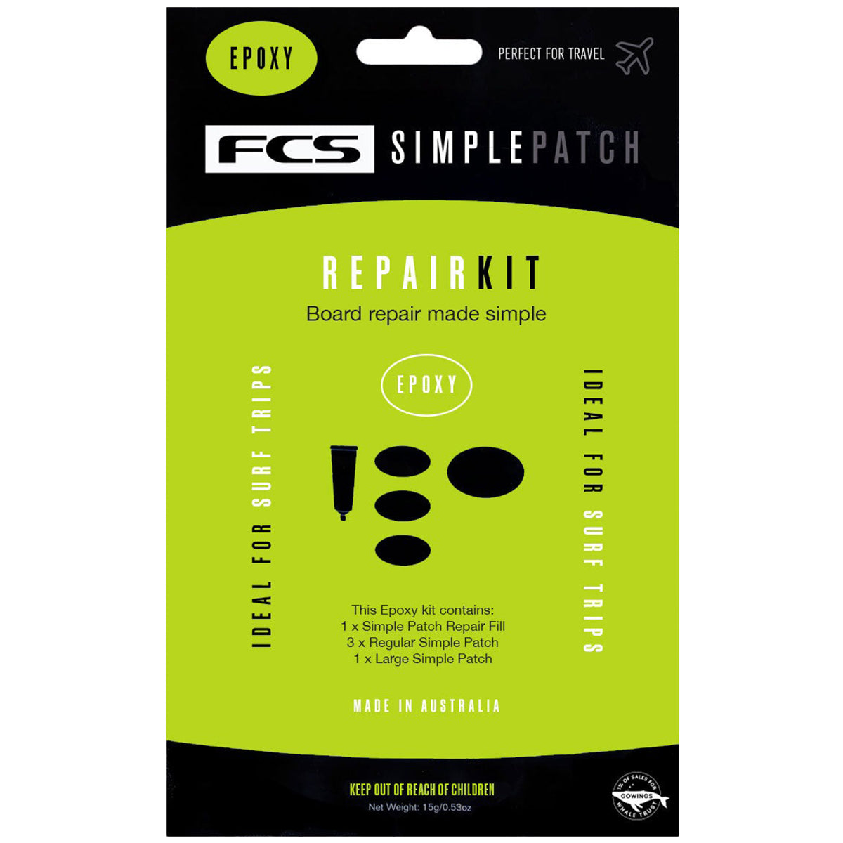 FCS Epoxy Simple Patch Ding Repair Kit – Cleanline Surf