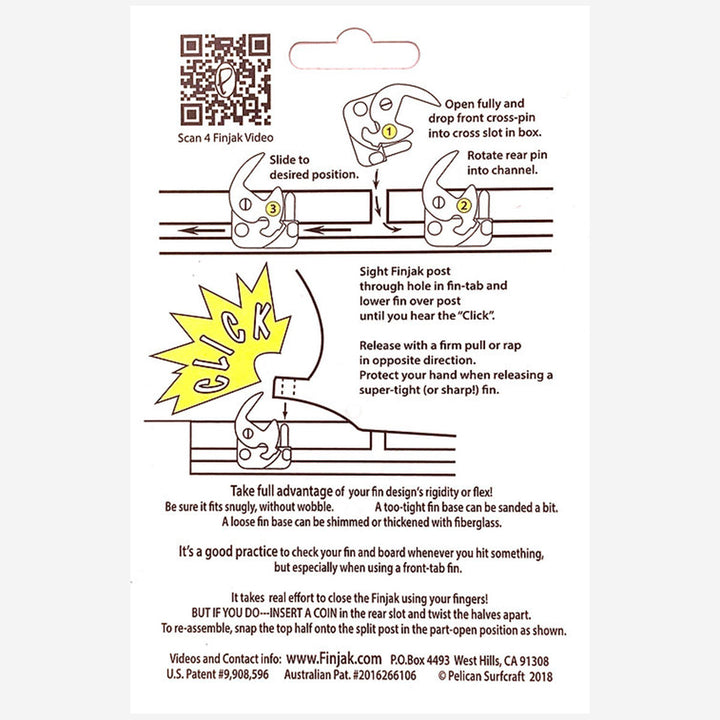 Finjak Tool-Free Fin System – Cleanline Surf