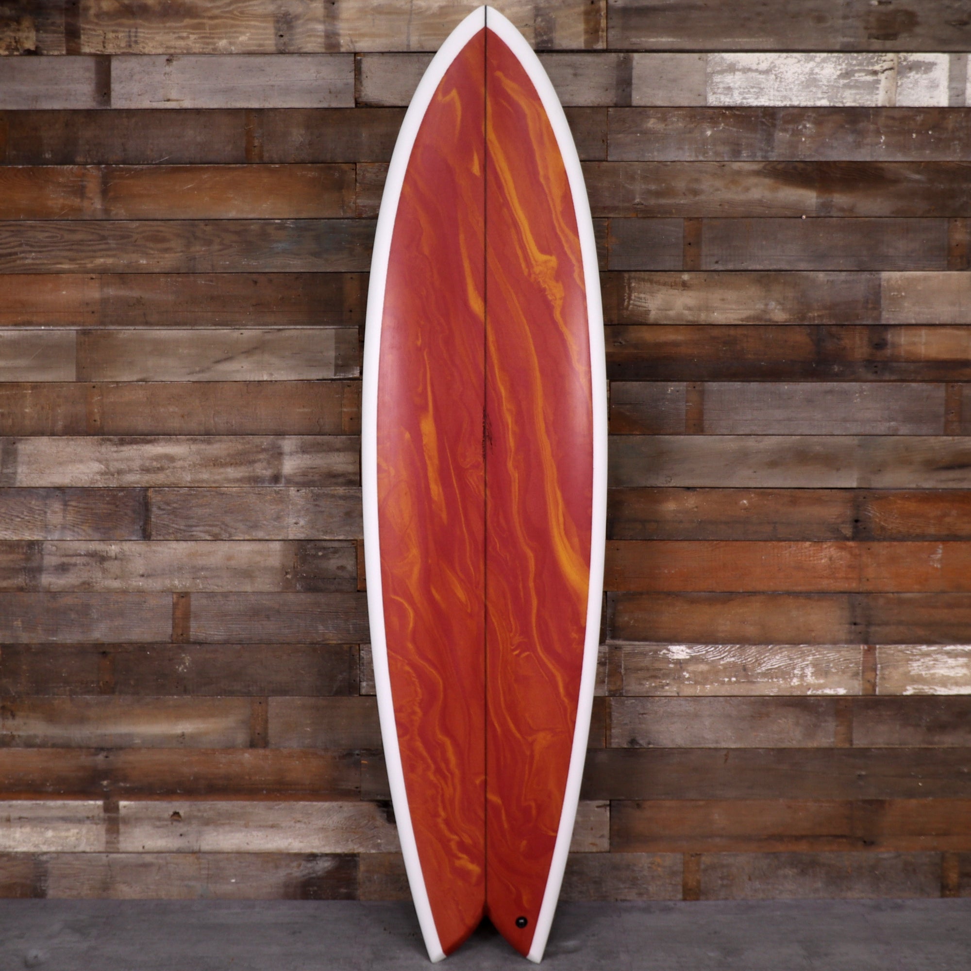 Pace Long Fish 6'10 × 21 ¼ × 2 ⅞ Surfboard - Red Swirl – Cleanline Surf