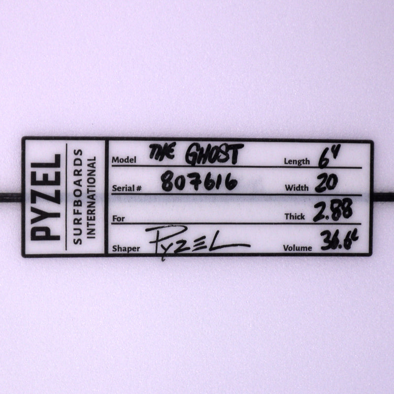 Pyzel The Ghost 6'4 x 20 x 2 ⅞ Surfboard – Cleanline Surf