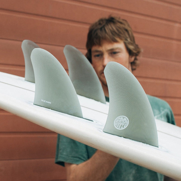 True Ames John Simon Type I Single Tab Quad Fin Set – Cleanline Surf
