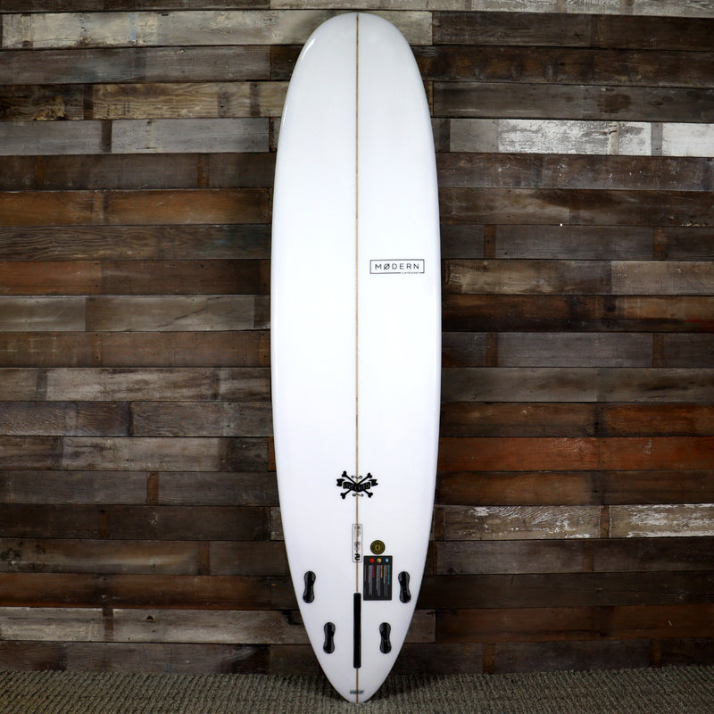 Modern Love Child 8'0 x 22 ½ x 3 ⅜ Surfboard - Grey Orange Pinlines ...